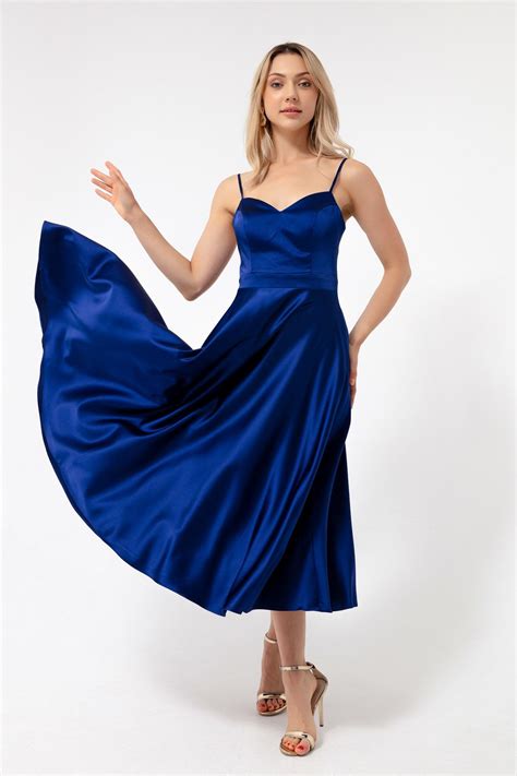Lafaba Evening And Prom Dress Dark Blue A Line Trendyol