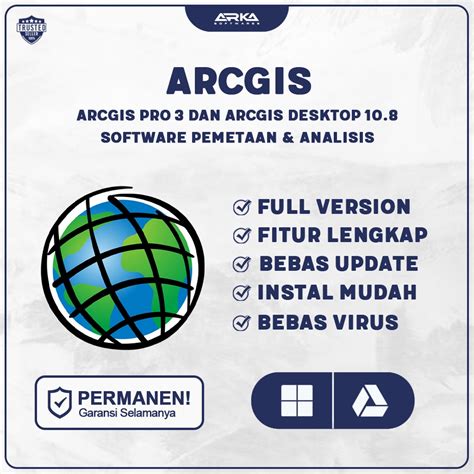 Jual Arcgis Pro 3 4 Dan Arcgis Desktop 10 8 2 Full Version Original Lifetime Panduan Instalasi