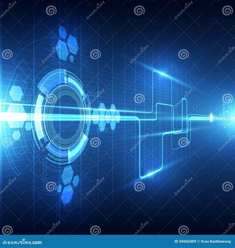 Vector Abstract Future Technology Concept Background Illustration