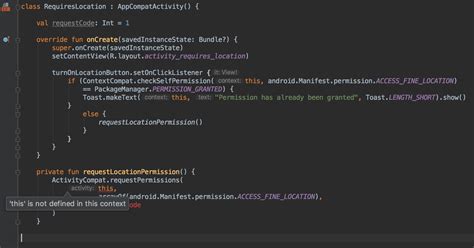 android can t pass in variable to requestpermissions stack overflow