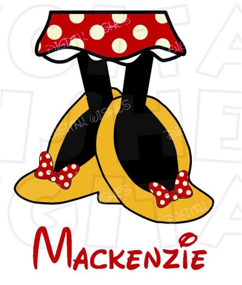 Minnie Mouse Legs Digital Iron On Transfer Clip Art Image Etsy Drawing Legs Minnie Minnie