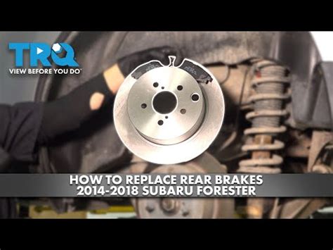 How to Replace Rear Brakes 2014-2018 Subaru Forester | Car Fix DIY Videos