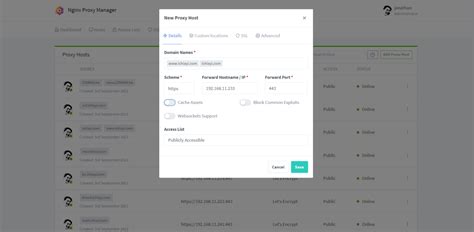 nginx proxy manager npm 當 revers proxy server docker [jonathan s wiki 筆記]