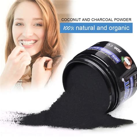 Azdent New 60g Tooth Whitening Powder Activated Coconut Charcoal