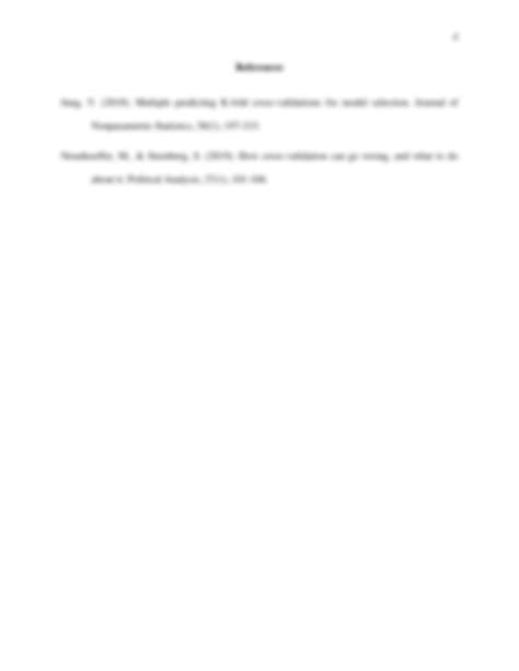 Solution K Fold Cross Validation Studypool