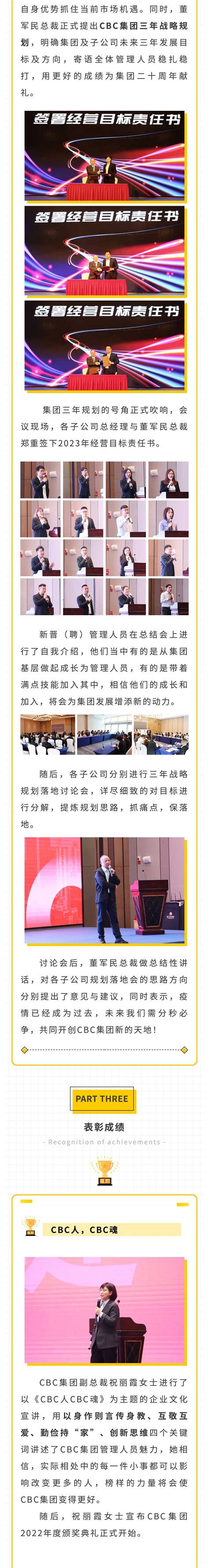 Cbc集团2022年度年终工作总结会 Cbc集团