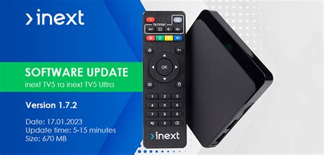 Software Update Firmware 1 7 2 For Inext Tv5 And Tv5 Ultra