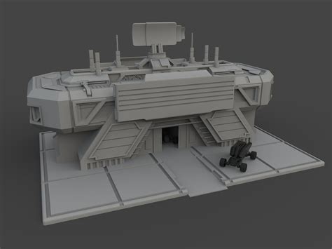 rts command center 3d model cgtrader