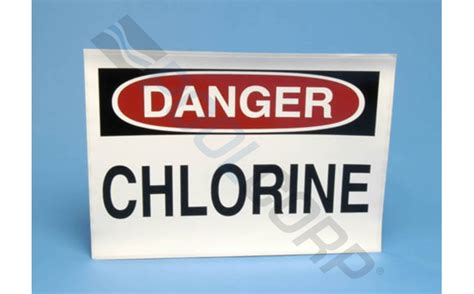 Pool360 Danger Chlorine Label