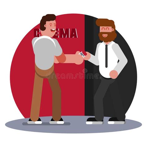Man Passing Ticket Control Stock Vector Illustration Of Male 118721684