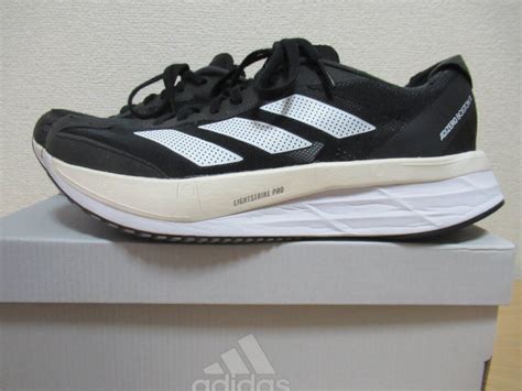 【やや傷や汚れあり】【中古良品】アディダス Adidas アディゼロ ボストン 11 Adizero Boston 11 M コアブラック
