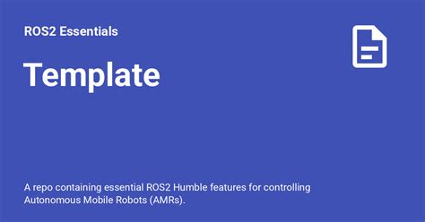 Template ROS2 Essentials