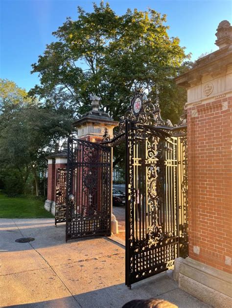Van Wickle Gates At Sunset Brown University Brown University Brown University Campus Brown