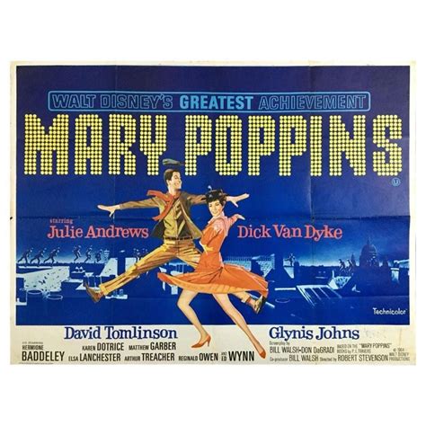 Mary Poppins Unframed Poster 1964 For Sale At 1stdibs