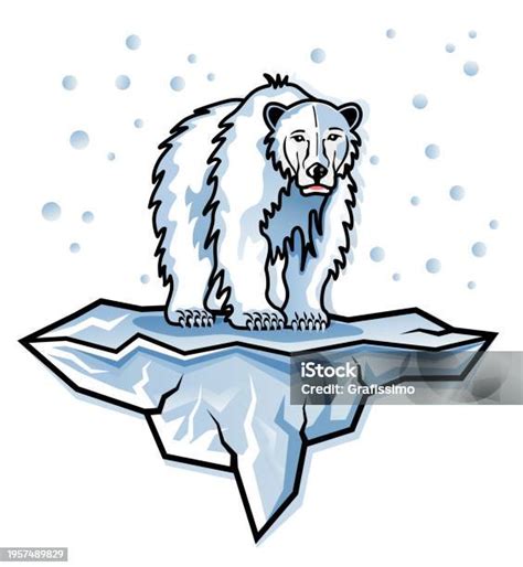 북극과 빙산의 북극곰 그림 경관에 대한 스톡 벡터 아트 및 기타 이미지 경관 곰 그린란드 Istock