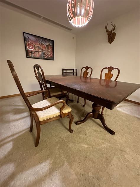 Solid Wood Teak Classic Dining Set Clearance Furniture And Home Living