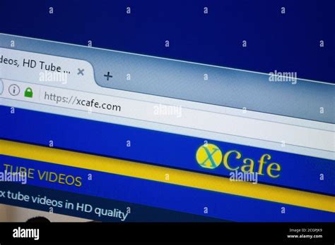 Ryazan Russia August 26 2018 Homepage Of Xcafe Website On The