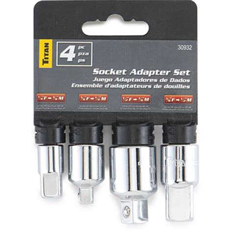 Titan 4pc Socket Adapter Set By