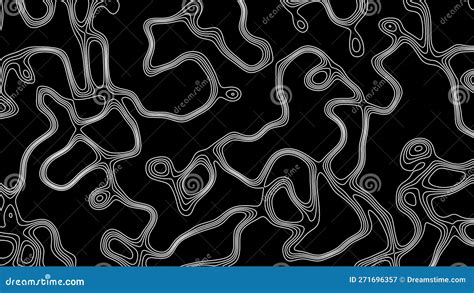 Background Of The Topographic Map Topographic Map Black Lines Contour
