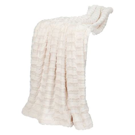 Saga Double Sided Faux Fur Throw Contemporary Throws By Bnf Home