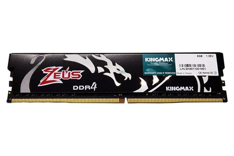 مشخصات و قیمت رم کینگ مکس Zeus Dragon ظرفیت 8 گیگابایت از نوع Ddr4 3200