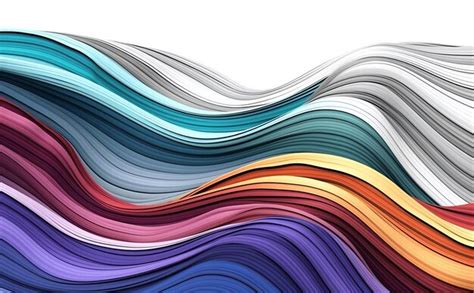 Un Fondo De Onda Colorido Foto Premium