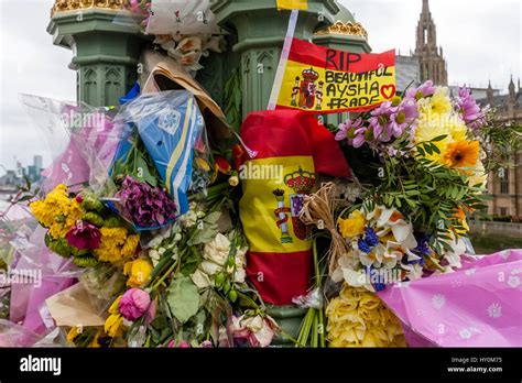 Floral Tributes On Westminster Bridge A Week After The London Terror