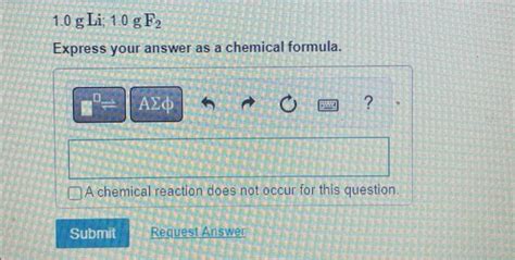 Solved For The Reaction Shown Find The Limiting Reactant For Chegg