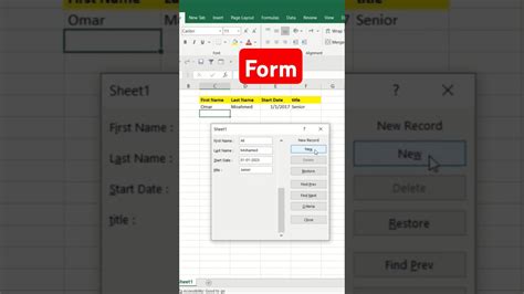 stop entering data manually forms in excel excel shorts