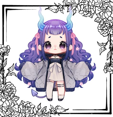Chibi Demon Adopt Sold By Balefuls On Deviantart