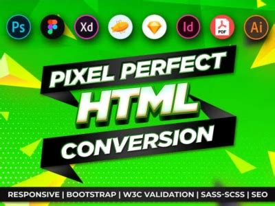 PSD Figma XD Design Converted To Responsive Pixel Perfect HTML Bootstrap Upwork