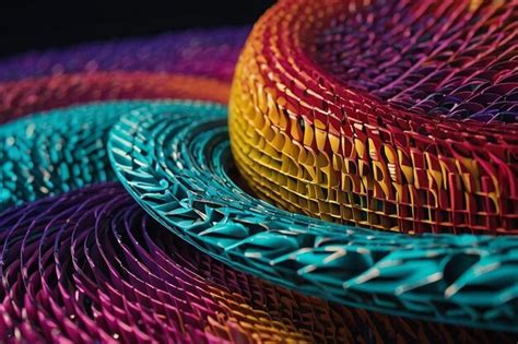 Parametric Curve Surfaces Premium Ai Generated Image