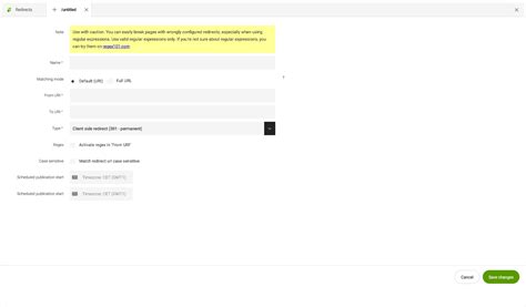 Redirects Magnolia Headless Cms