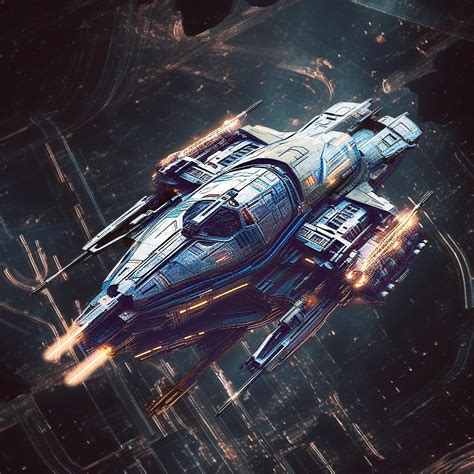 Download Ai Generated Spaceship Science Fiction Royalty Free Stock