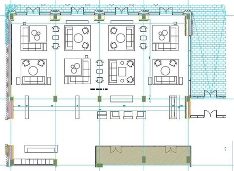 Furniture Layout Detail Drawing Presented In This Autocad Drawing File