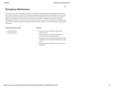 Emergency Maintenance Bh2 Pdf