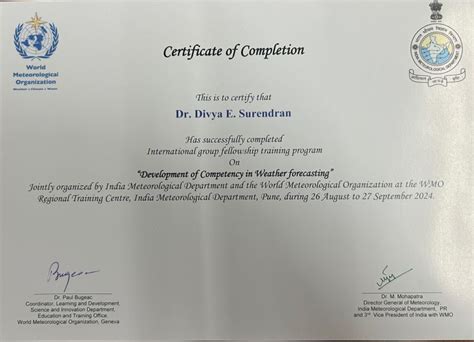 Divya E Surendran On Linkedin Successfully Completed A 5 Week International Training