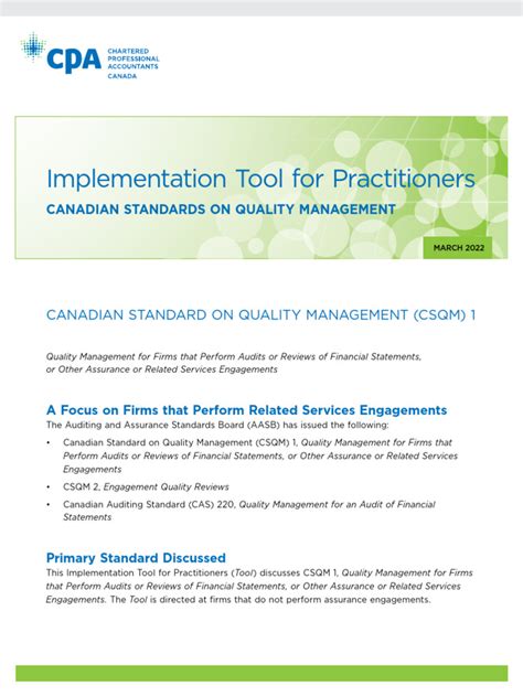 Rg Implementation Tool Csqm 1 Quality Management Pdf Risk Audit