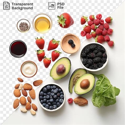 Des Plats De Petit Déjeuner Uniques Sur Un Fond Transparent Avec Des
