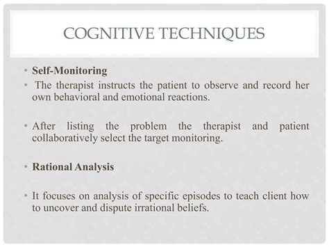 Cognitive Behavioral Therapy Pptx