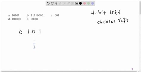 What Would Be The Result Of Performing A Bit Left Circular Shift On