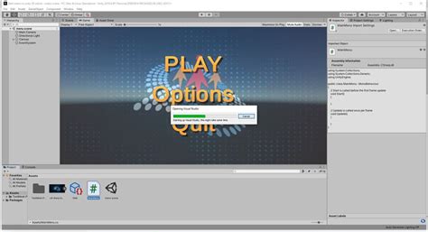Create A Start Menu Scene Using C Script In Unity 3D