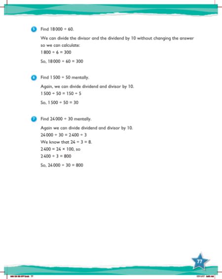 Division Year 6 Maths Pango
