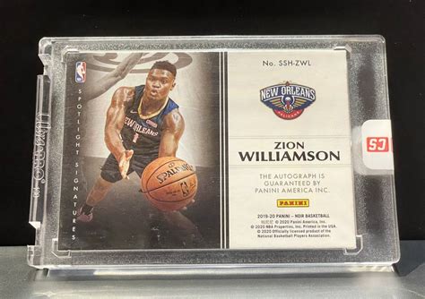 Yahooオークション Zion Williamson 2019 20 Panini Noir Spotlight