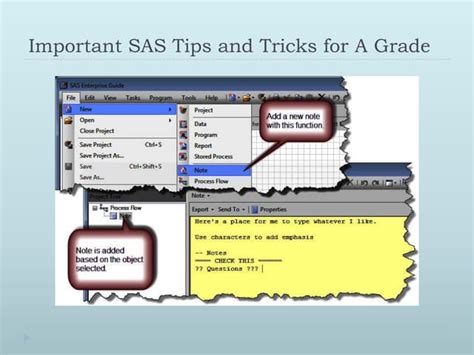 Important Sas Tips And Tricks For A Grade Pptx