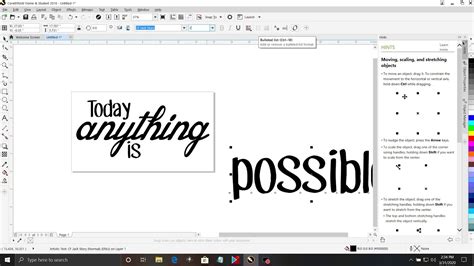 How To Work With Text In Corel Draw Youtube