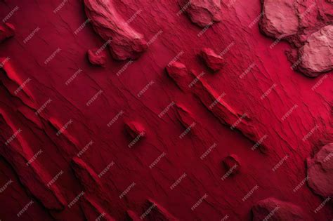 Premium Ai Image Antique Ruby Color Abstract Cement Concrete Wall