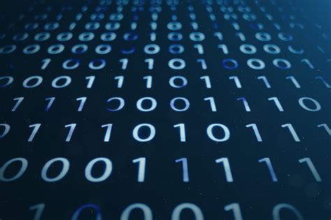 파란색 배경에 3d 그림 이진 코드입니다 이진 코드의 바이트입니다 개념 기술입니다 디지털 이진 배경입니다 0에 대한 스톡 사진 및 기타 이미지 Istock