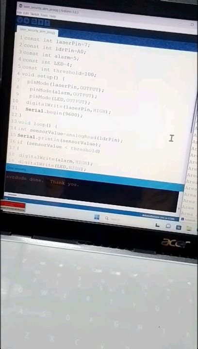 vishal chaubey on linkedin laser security alarm system with help of