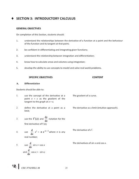 Cxc Csec Syllabus For Additional Mathematics Pdf Cxc Csec Syllabus For Additional Mathematics Pdf